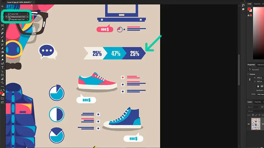 Photoshop Essentials: Unlocking the Power of the Lasso Tool | Bring ...